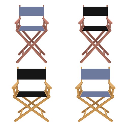 Theater director chair Royalty Free Vector Image