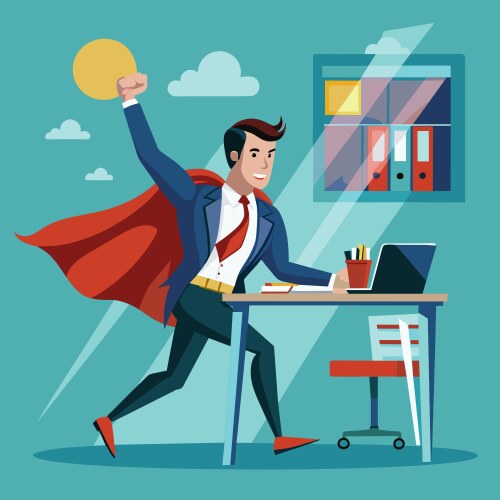 Productivity or work efficiency employee Vector Image