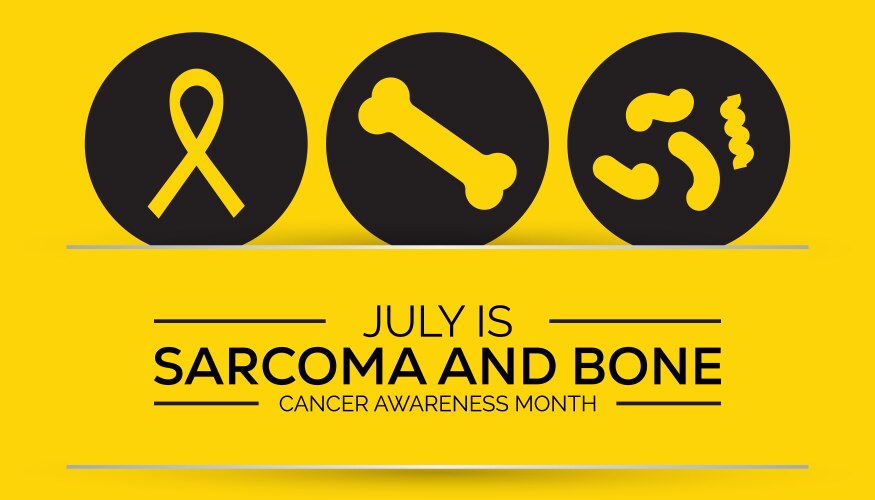 Sarcoma cancer awareness month Royalty Free Vector Image