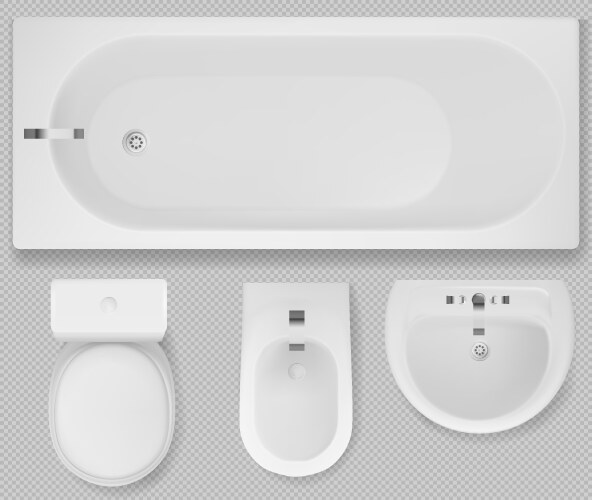 Plan View Toilet Fixtures