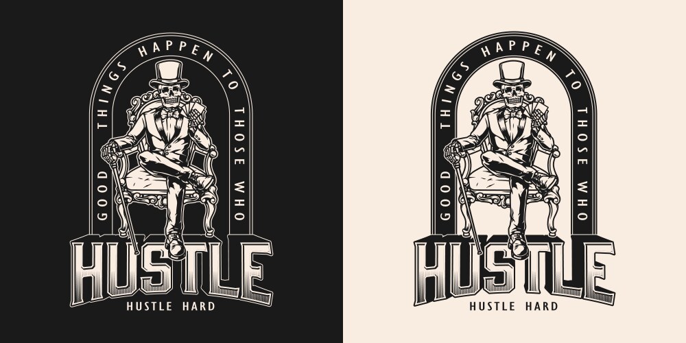 Hustle logo Vector Images & Graphics for Commercial Use | VectorStock