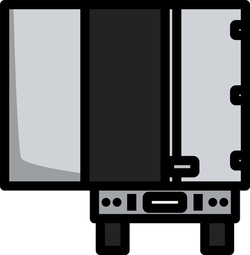 Container truck icon Royalty Free Vector Image