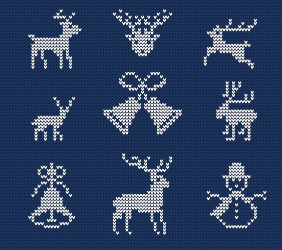 Ugly sweater pattern gold Royalty Free Vector Image