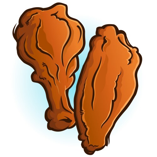 Buffalo wings icon Royalty Free Vector Image - VectorStock