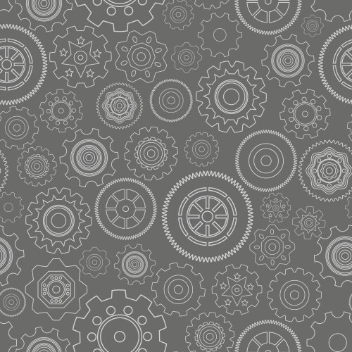 Seamless gear wheels pattern Royalty Free Vector Image