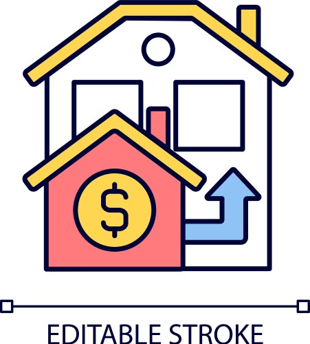 Loan disbursement isometric icon Royalty Free Vector Image