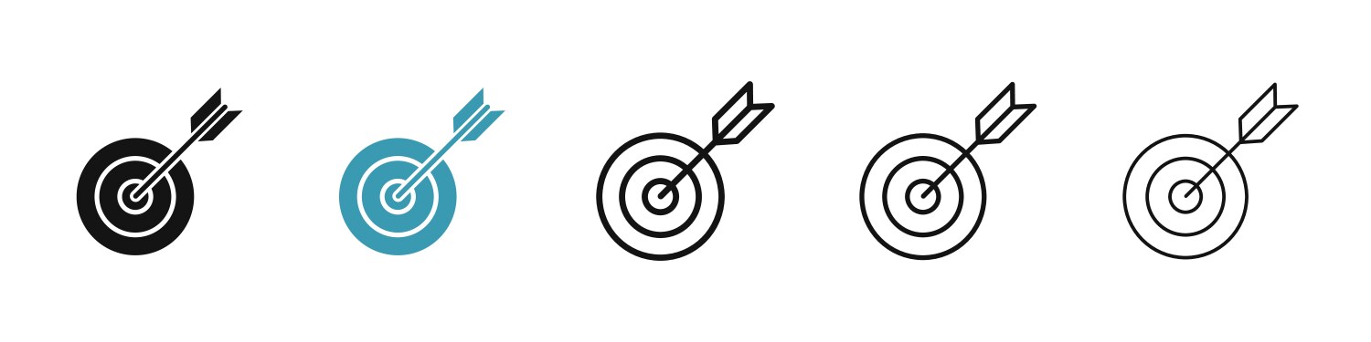 Bullseye icon Royalty Free Vector Image - VectorStock