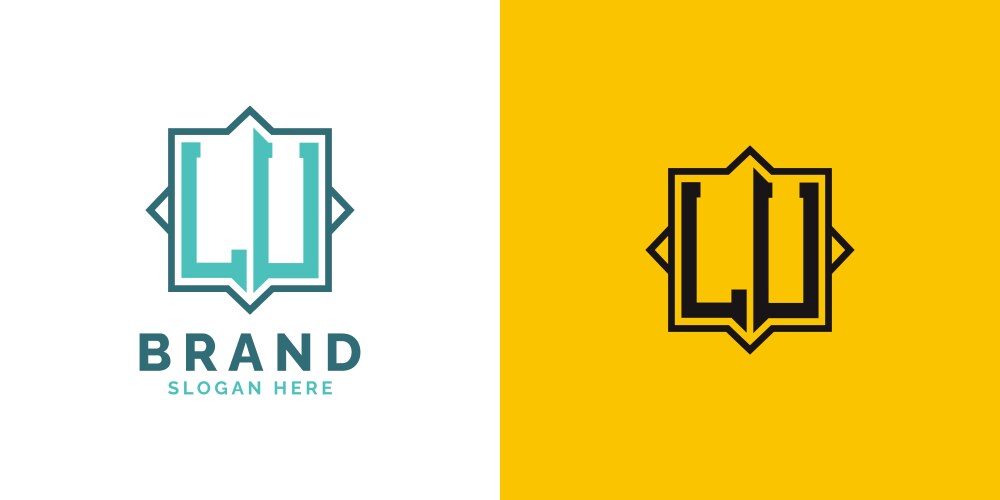 Modern ys monogram logo design initial letter ys Vector Image