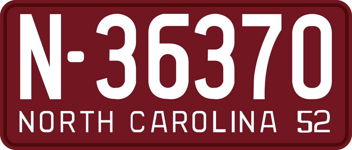 Car Number Plate USA Vector Images (over 240)