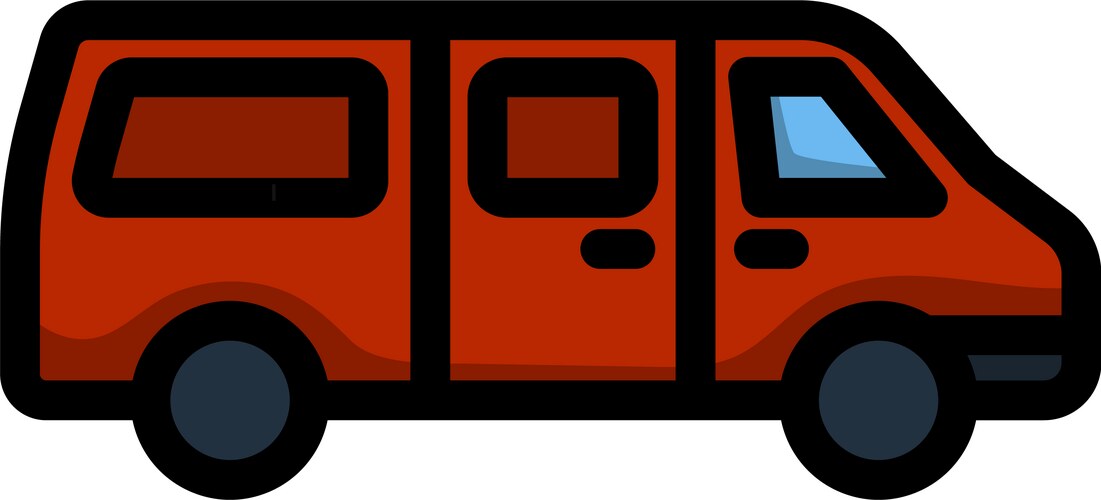 Commercial van icon Royalty Free Vector Image - VectorStock