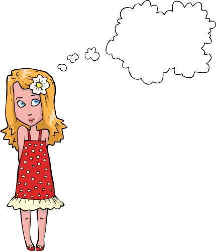 Thinking Girl Cartoon Vector Images (over 9,500)