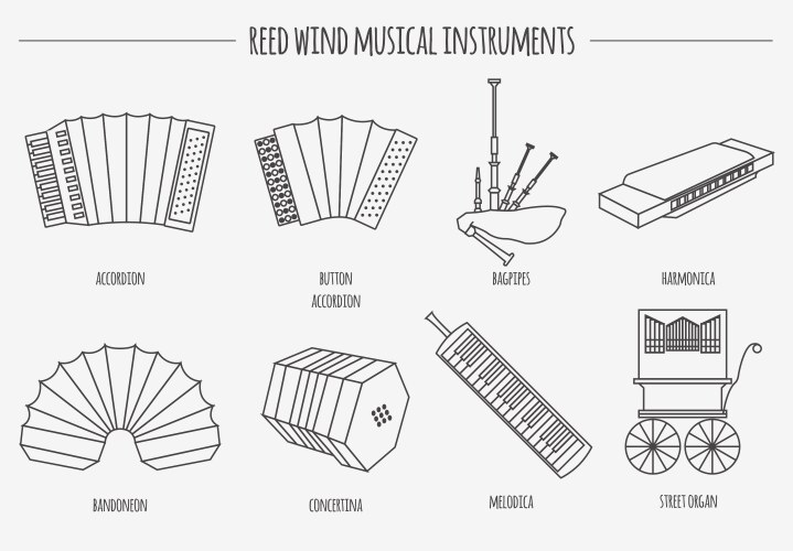 Isolated set instruments on white background Vector Image