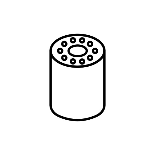 Oil filter icon set car engine fuel filtration Vector Image