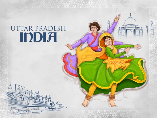 Kathak Dance Vector Images (66)