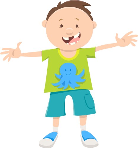 Vaccination child cartoon Royalty Free Vector Image