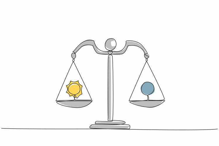 One Line Drawing Balance Vector Images (over 1,200)