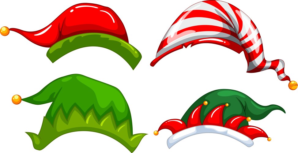 Cartoon colored jester hat Royalty Free Vector Image