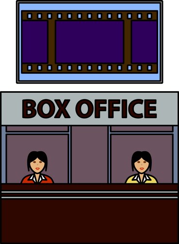 Box office icon Royalty Free Vector Image - VectorStock