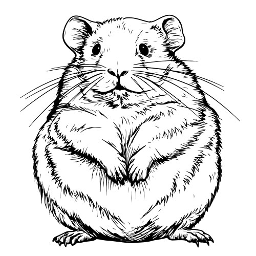 Hamster Silhouette Vector Images (over 1,200)