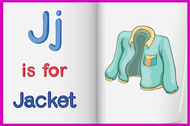 Learning colors flashcard for kids cute cartoon Vector Image