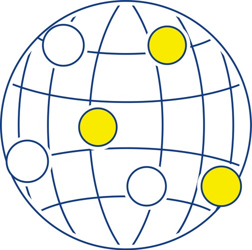 Globe icon Royalty Free Vector Image - VectorStock