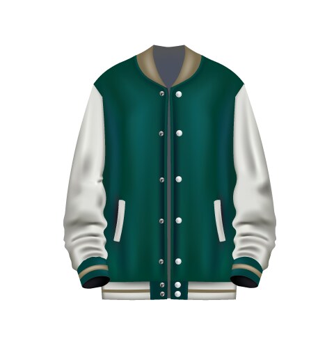 Varsity jacket template Vector Images & Graphics for Commercial Use ...