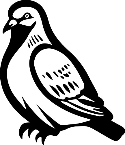Outline Pigeon Vector Images (over 8,700)