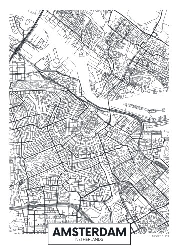 Riyadh City Map - Grayscale Street Plan Royalty Free Vector