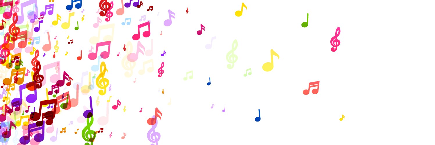 Rainbow Music Notes Vector Images (over 1,100)
