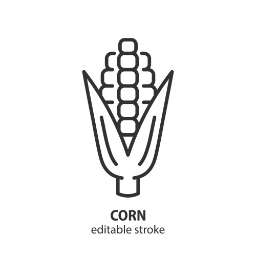 Corn symbol Royalty Free Vector Image - VectorStock