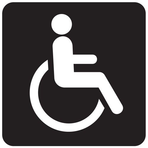 Man in wheel chair icon disabled person patient Vector Image