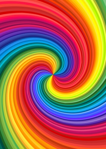 Rainbow swirl background Royalty Free Vector Image