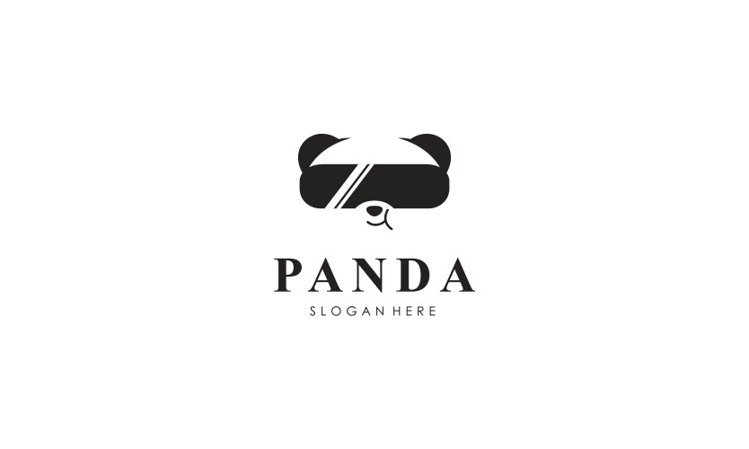 Save the red panda logo design protection of wild Vector Image