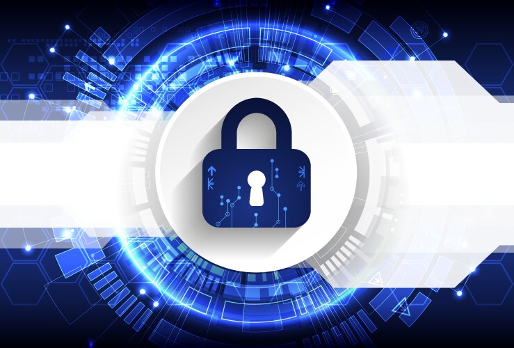 Protection concept protect mechanism system Vector Image