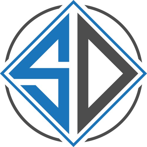 Sd letter logo design template Royalty Free Vector Image