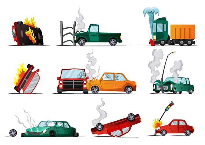 Car Crash Drawing Accident Vector Images (over 650)
