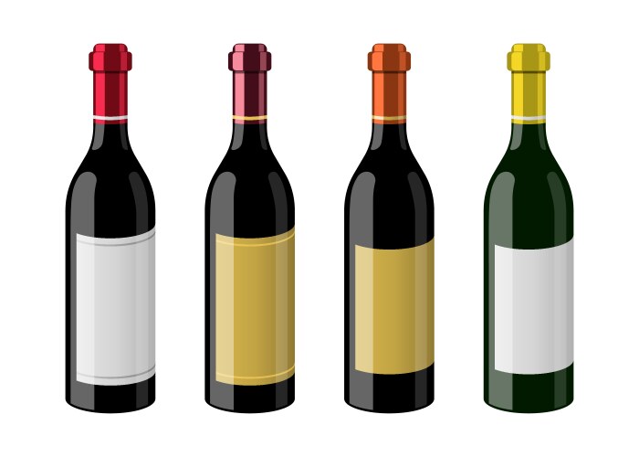 Wine bottles Royalty Free Vector Image - VectorStock