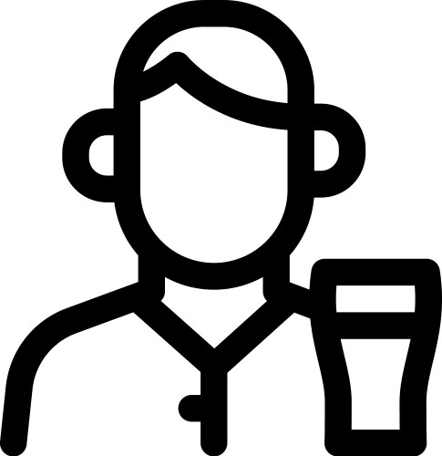 Child icon thin linear style design isolated Vector Image