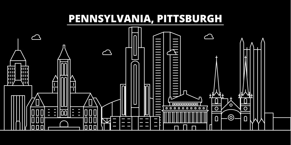 Pittsburgh Skyline Vector Images (over 120)