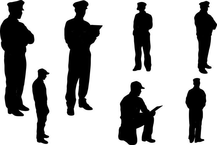 Driver Uniform Poses Collection – Royalty-Free Vector | VectorStock