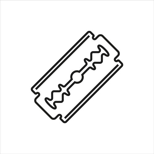 Razor blade Vector Images & Graphics for Commercial Use | VectorStock