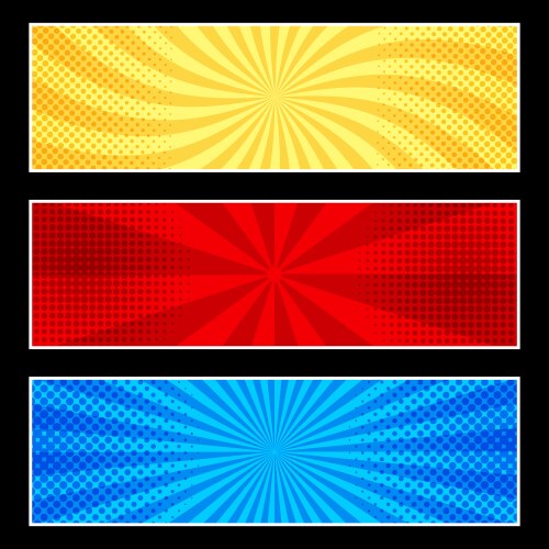 Comic book pages set Royalty Free Vector Image