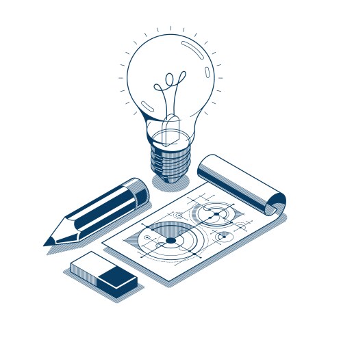 Technical Drawing Bulb Vector Images (over 200)