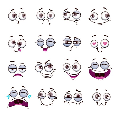 Cartoon eyes comic eye staring gaze watch funny Vector Image Cartoon eyes comic eye staring gaze watch funny Vector Image