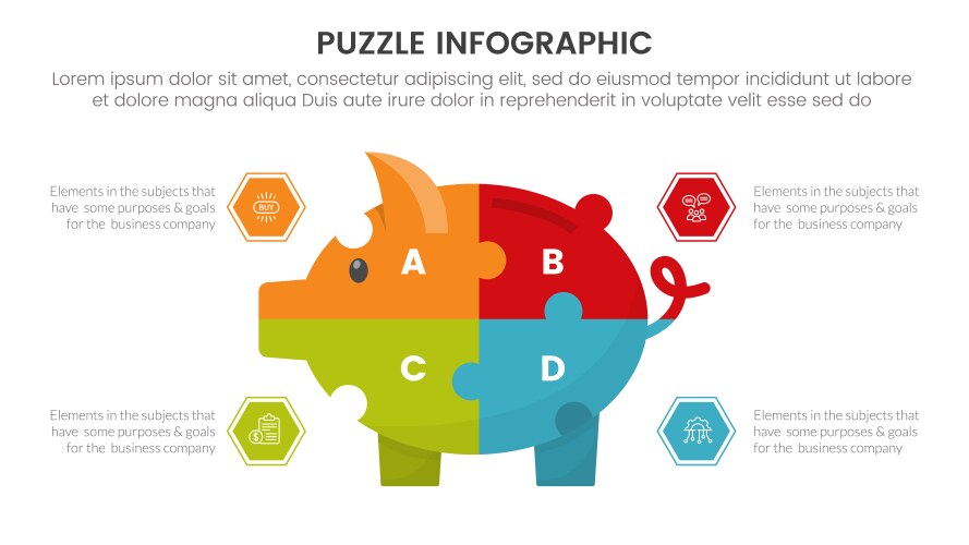 Chef infographic with 4 point stages sequence Vector Image