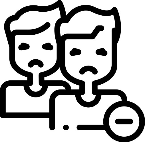 Children icon thin linear style design isolated Vector Image