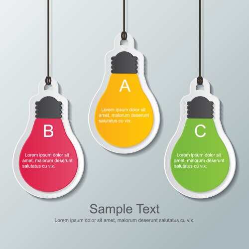 Paper infographic background Royalty Free Vector Image