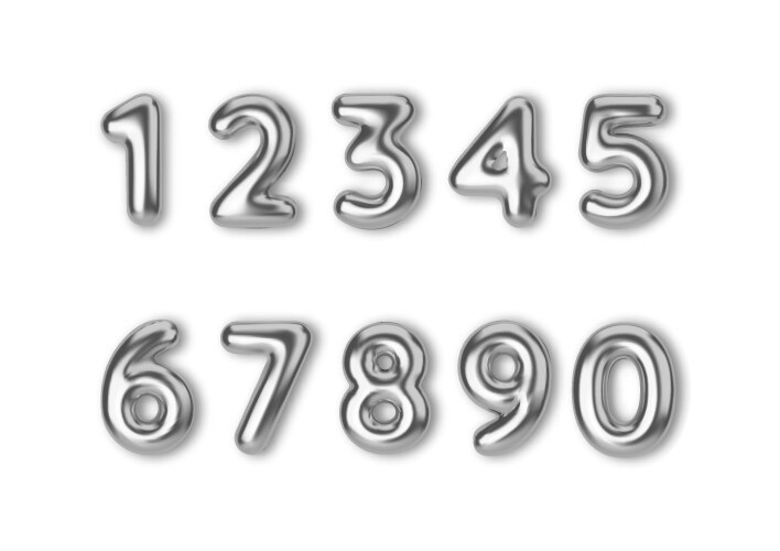 Circles with numbers Royalty Free Vector Image