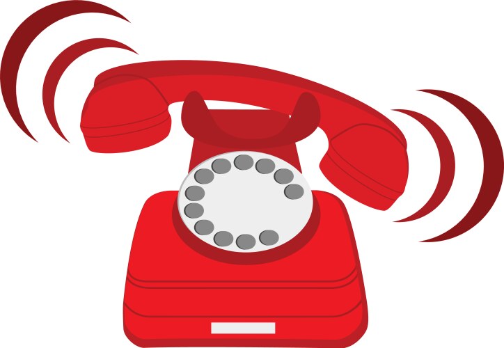 Red telephone Royalty Free Vector Image - VectorStock