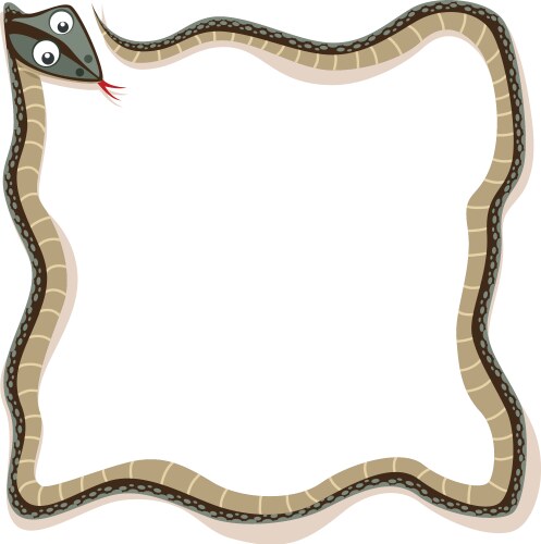 Snake frame 1 Royalty Free Vector Image - VectorStock